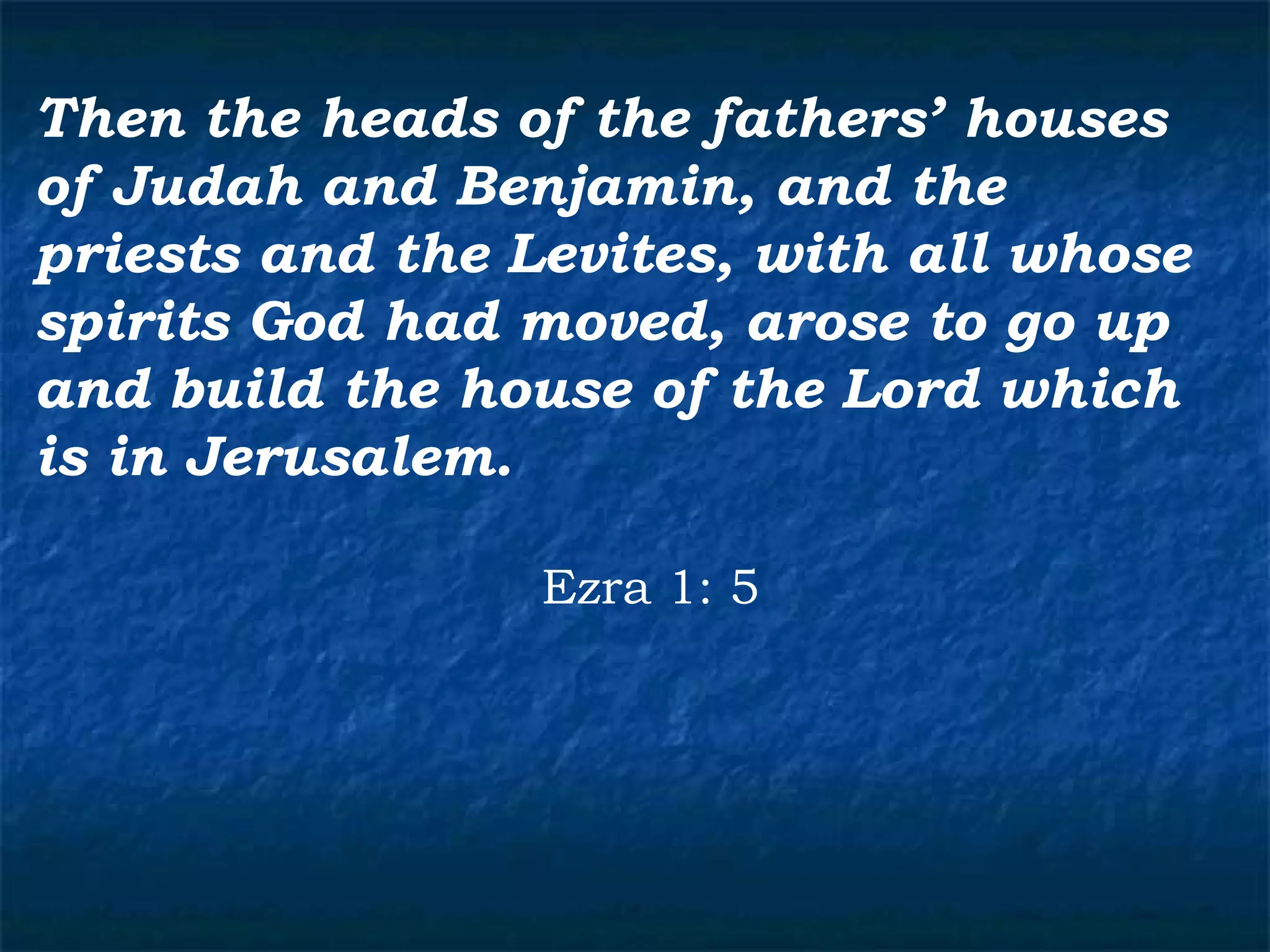 The Temple Part 6: Haggai and the Second Temple | PPT