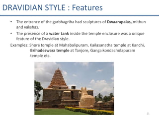 Temple architecture: Nagara and Dravidian | PPTX
