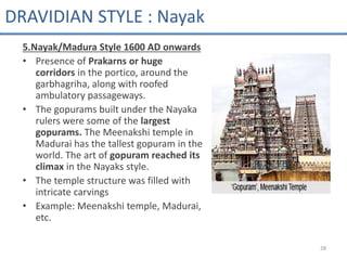 Temple architecture: Nagara and Dravidian | PPTX