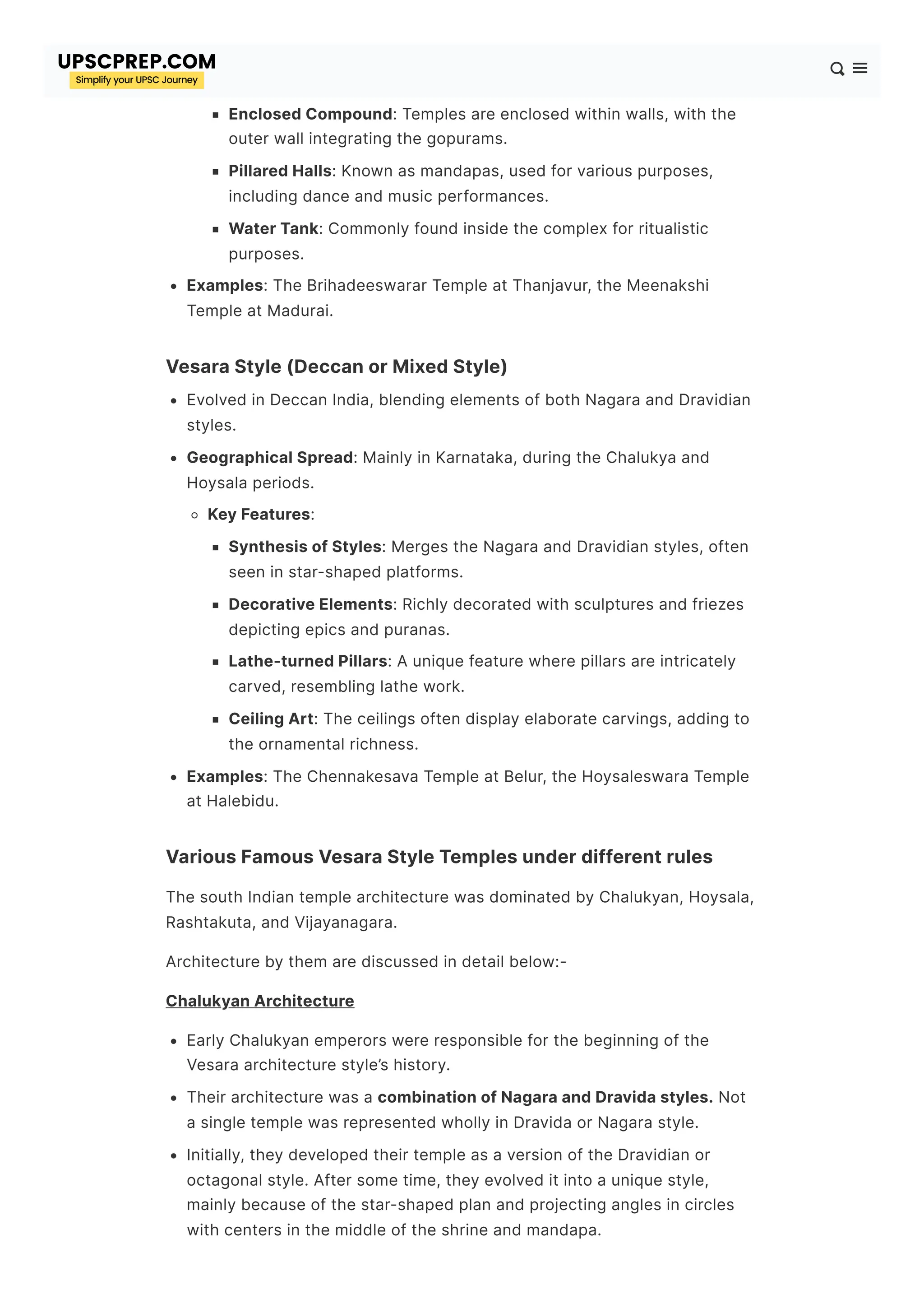 Temple Architecture in India - 9 major styles · UPSCprep.com.pdf