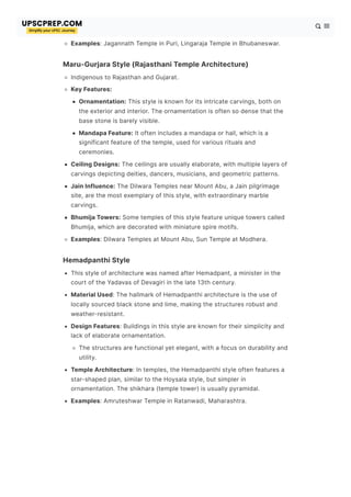 Temple Architecture in India - 9 major styles · UPSCprep.com.pdf ...