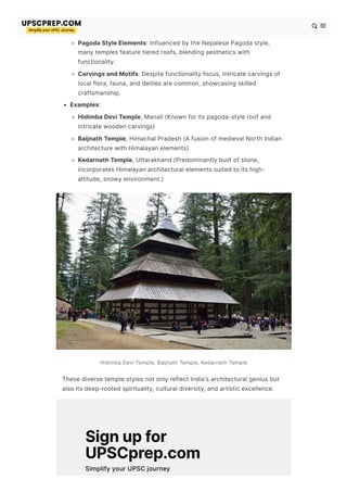 Temple Architecture in India - 9 major styles · UPSCprep.com.pdf ...