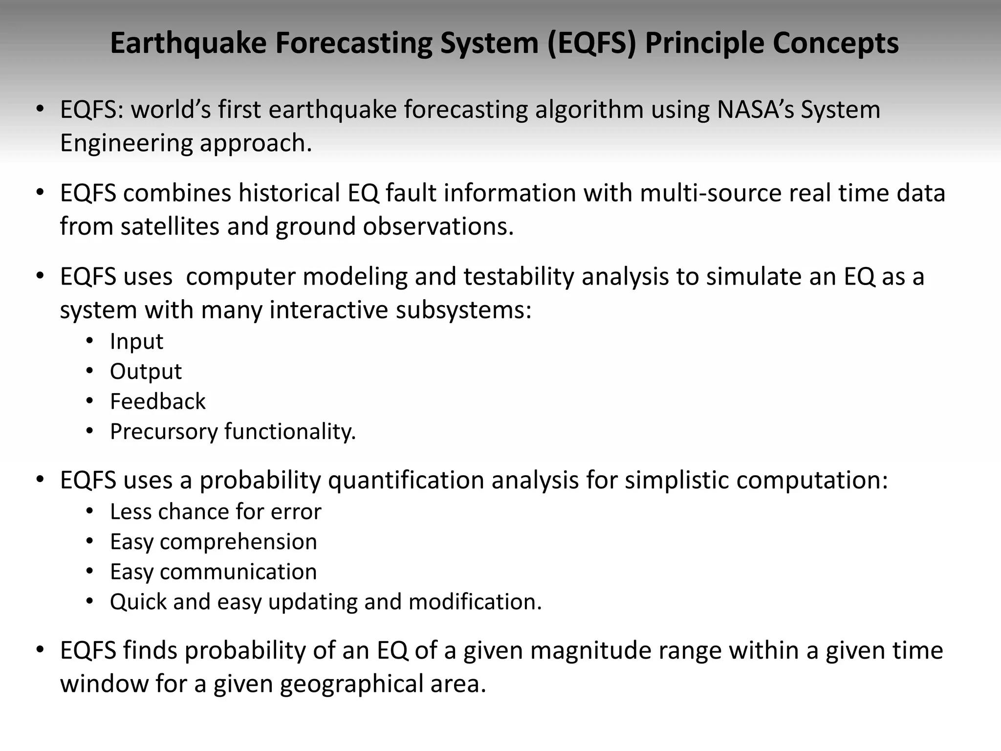 Earthquake Forecasting System | PPTX