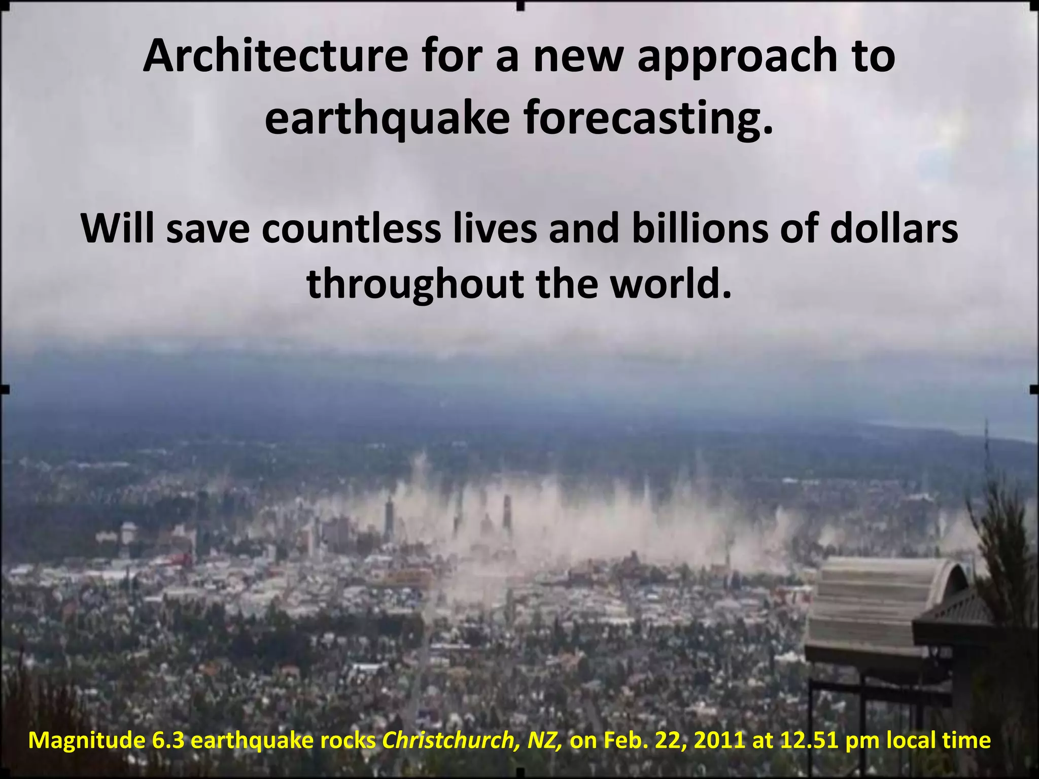 Earthquake Forecasting System | PPTX
