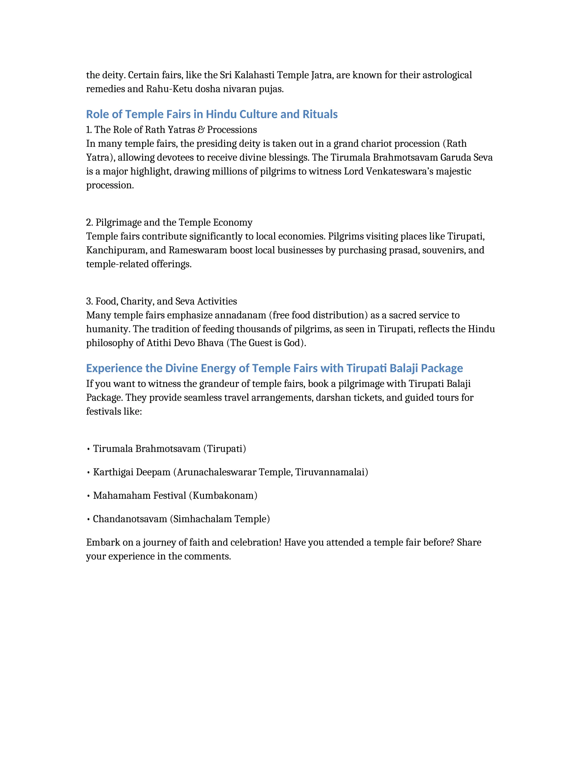 The Spiritual Essence of Temple Fairs in India: More Than Just ...