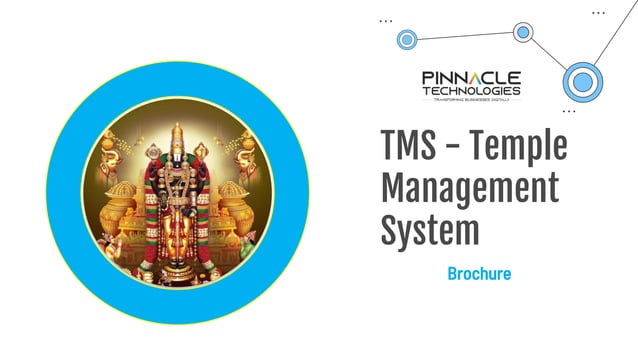 TMS - Temple Management System - Application Brochure | PDF | Web Development | Internet