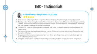 TMS - Temple Management System - Application Brochure | PDF