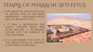 temple of edfu AND TEMPLE OF PHAROAH SETI FETUS | PDF