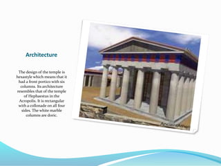 Temples of hephaestus and poseidon by gkougkoutsi maria | PPTX