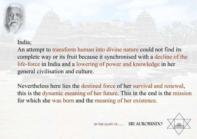 'Temples of india' - In the light of sri aurobindo | PPT