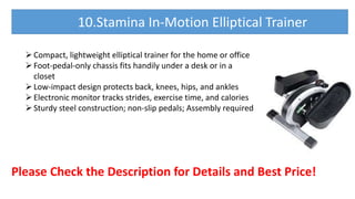 Elliptical trainers | PPTX | Sports Equipment | Sports