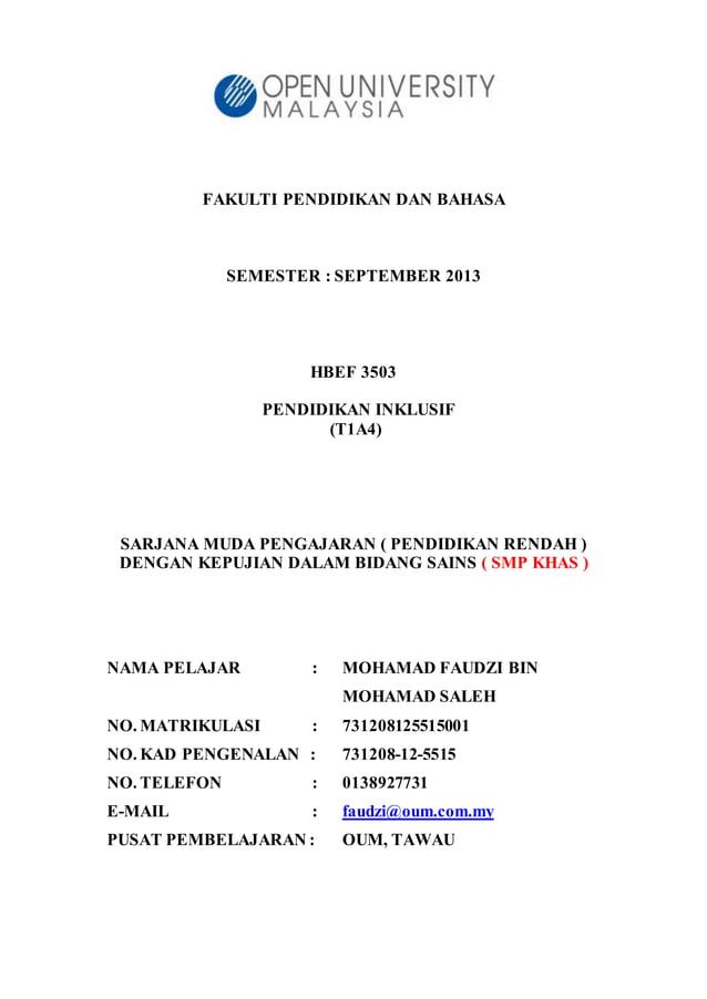 Templet hbef3503 t1 a4 faudzi | DOCX