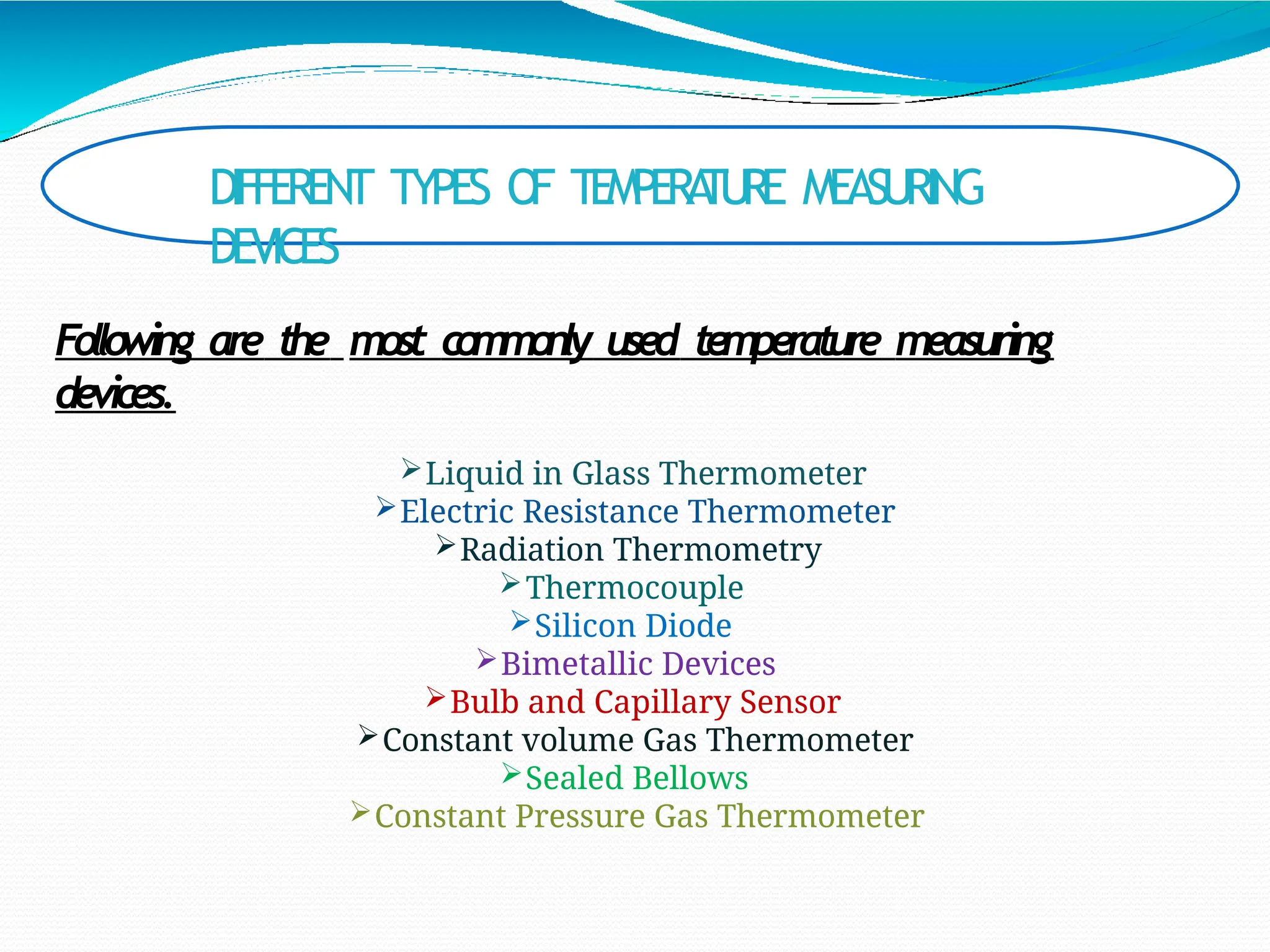 Methods of temperature measurement & discussion | PPTX