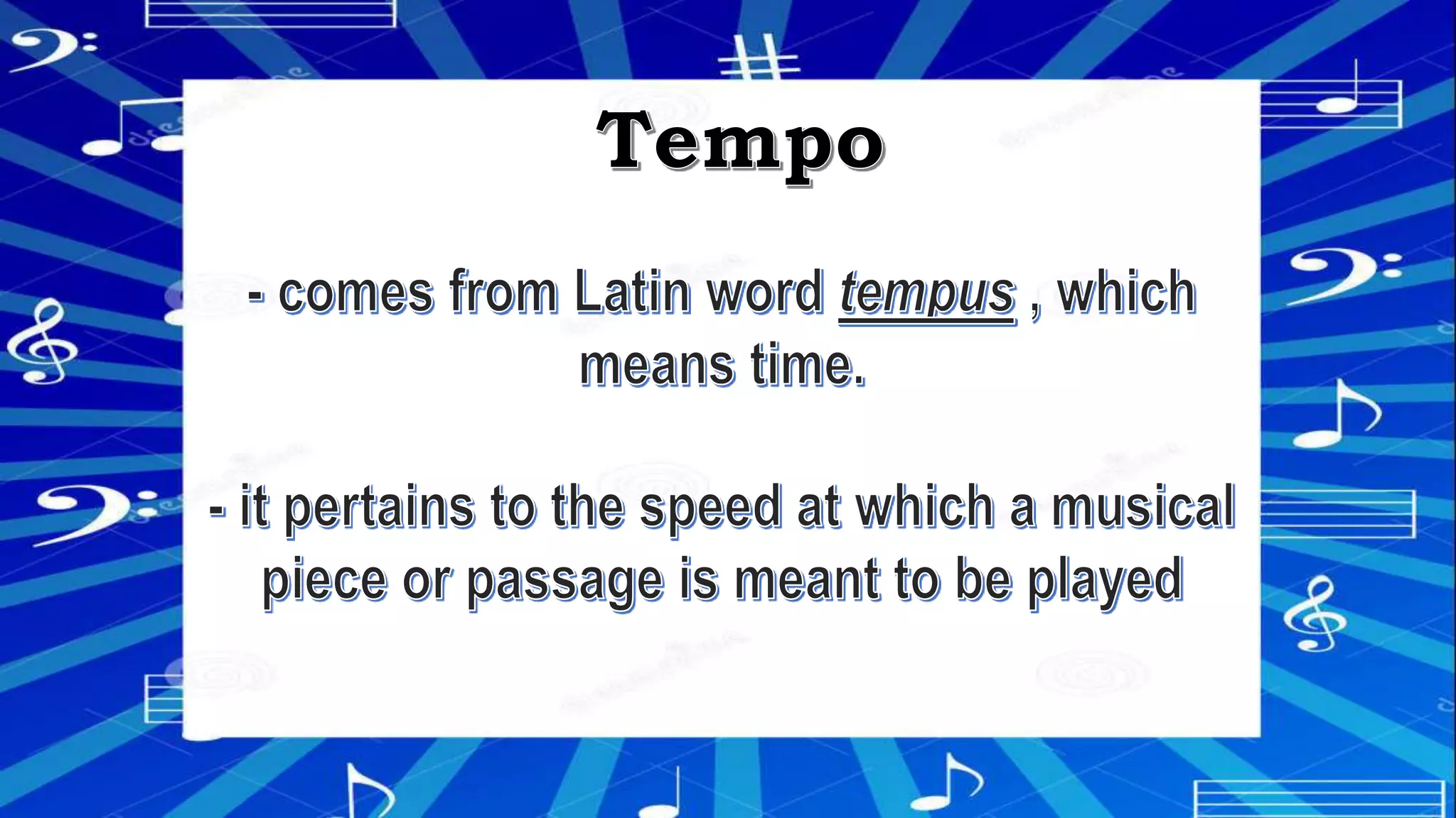 Tempo | PPTX