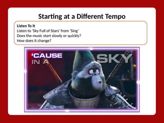 Tempo Powerpoint Elementary School Music Students | PPTX