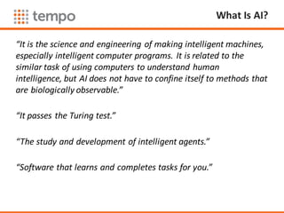 Tempo AI - Designing AI Interfaces | PDF