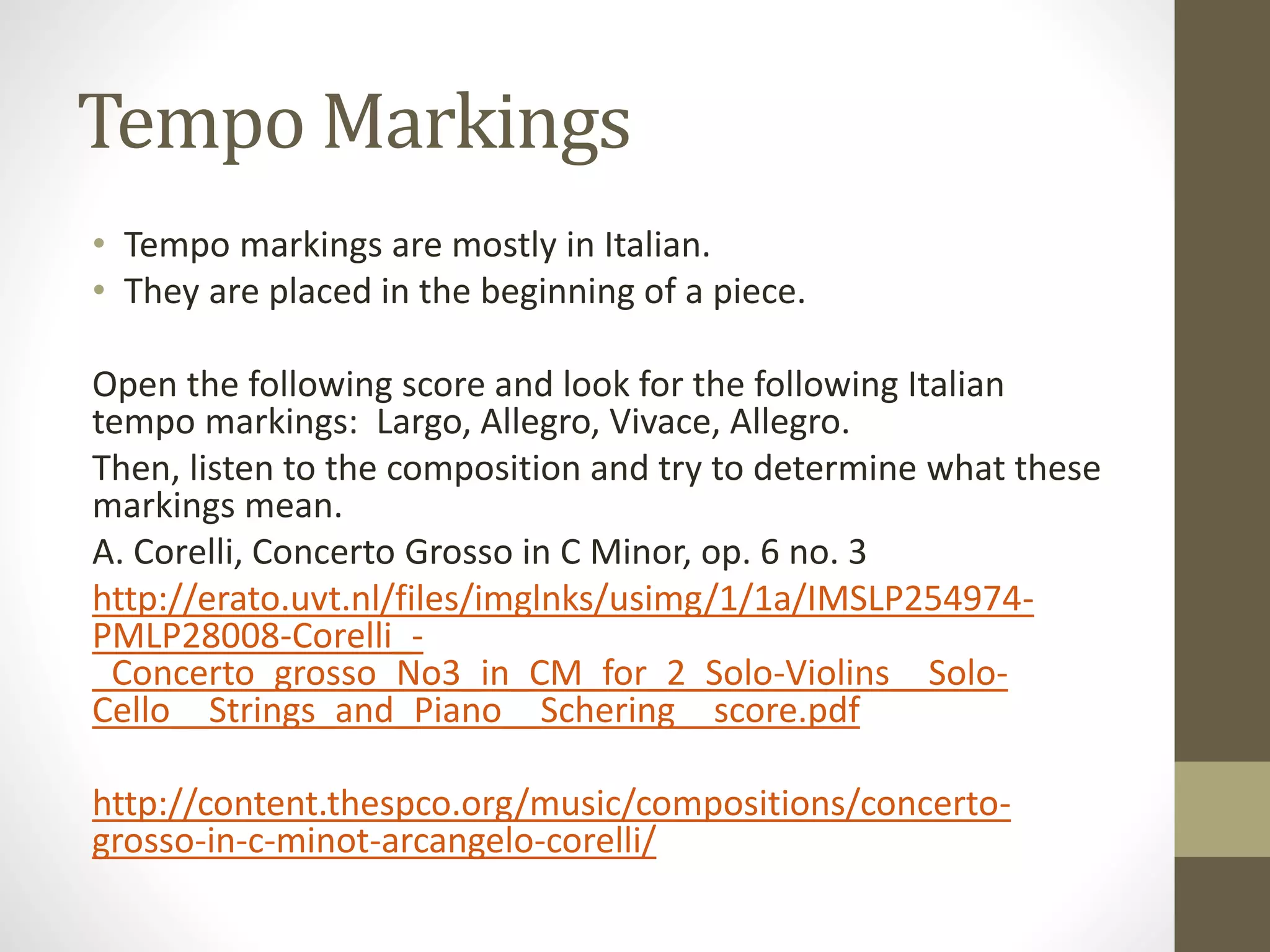 Tempo and Dynamics | PPTX