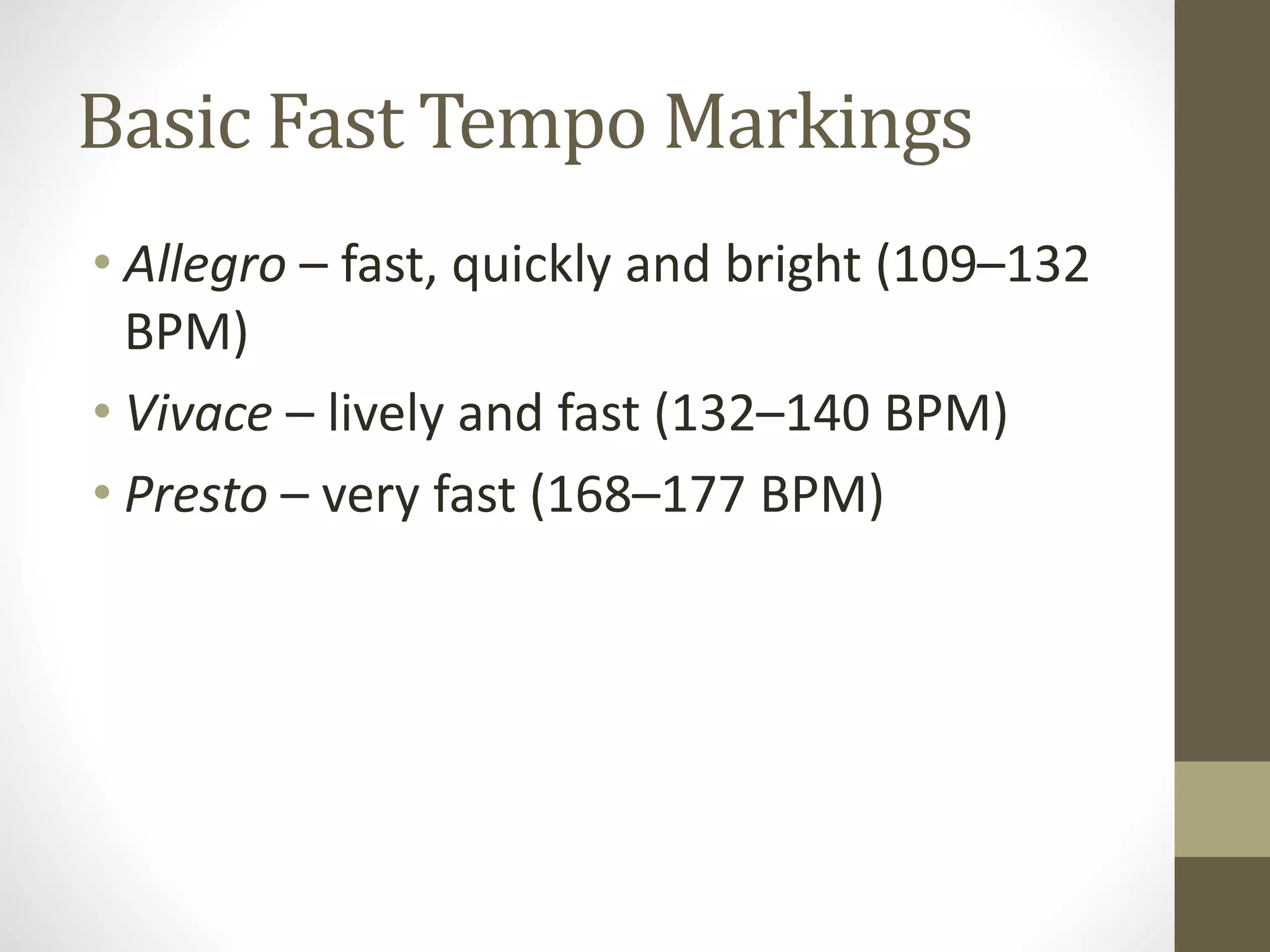 Tempo and Dynamics | PPTX