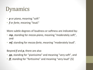 Tempo and Dynamics | PPTX