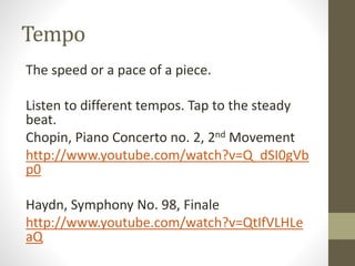 Tempo and Dynamics | PPTX
