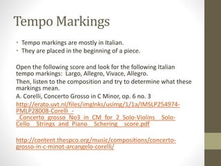 Tempo and Dynamics | PPTX