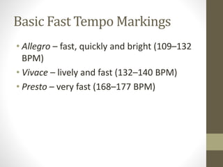 Tempo and Dynamics | PPTX