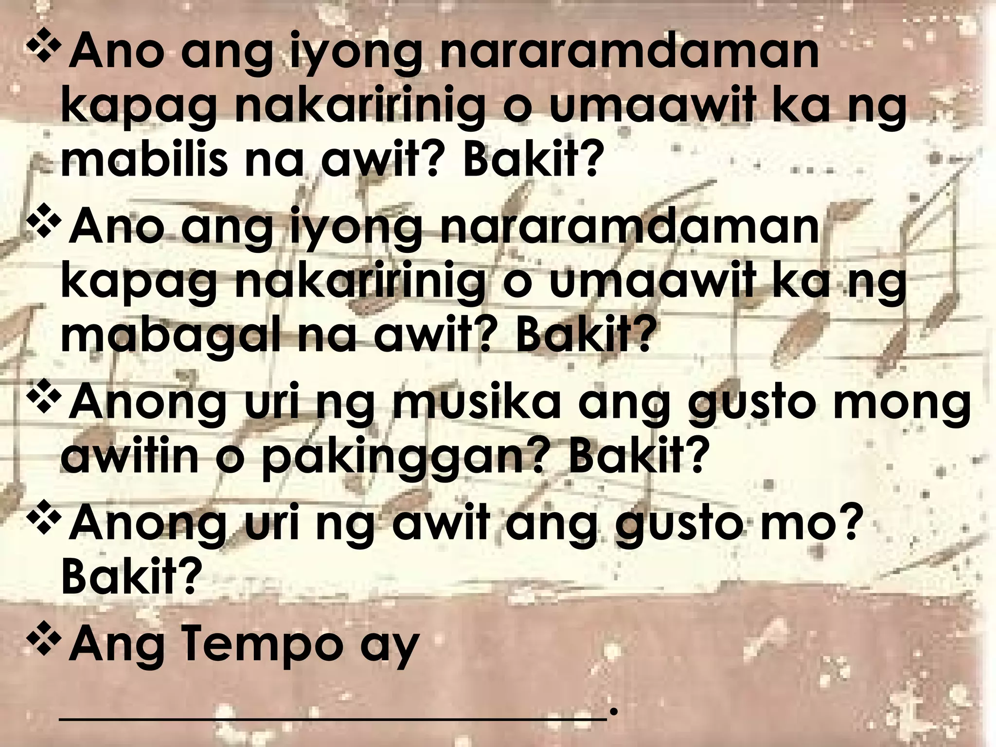 Tempo lesson 2 | PPT