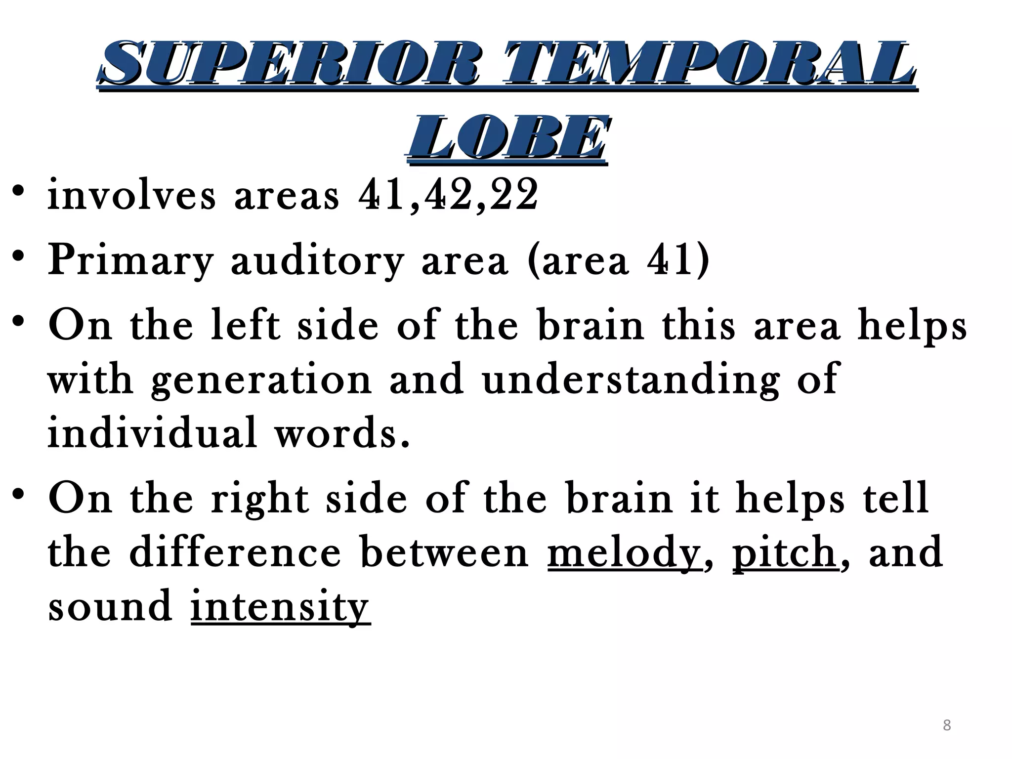 Temporal lobe ppt | PPT