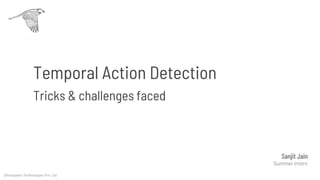 Temporal Action Detection | PPT
