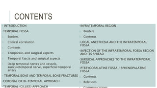 Temporal and infratemporal regions | PPTX