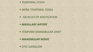 TEMPORAL AND INFRATEMPORAL REGIONS .pptx