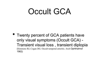 Temporal artery biopsy | PPTX