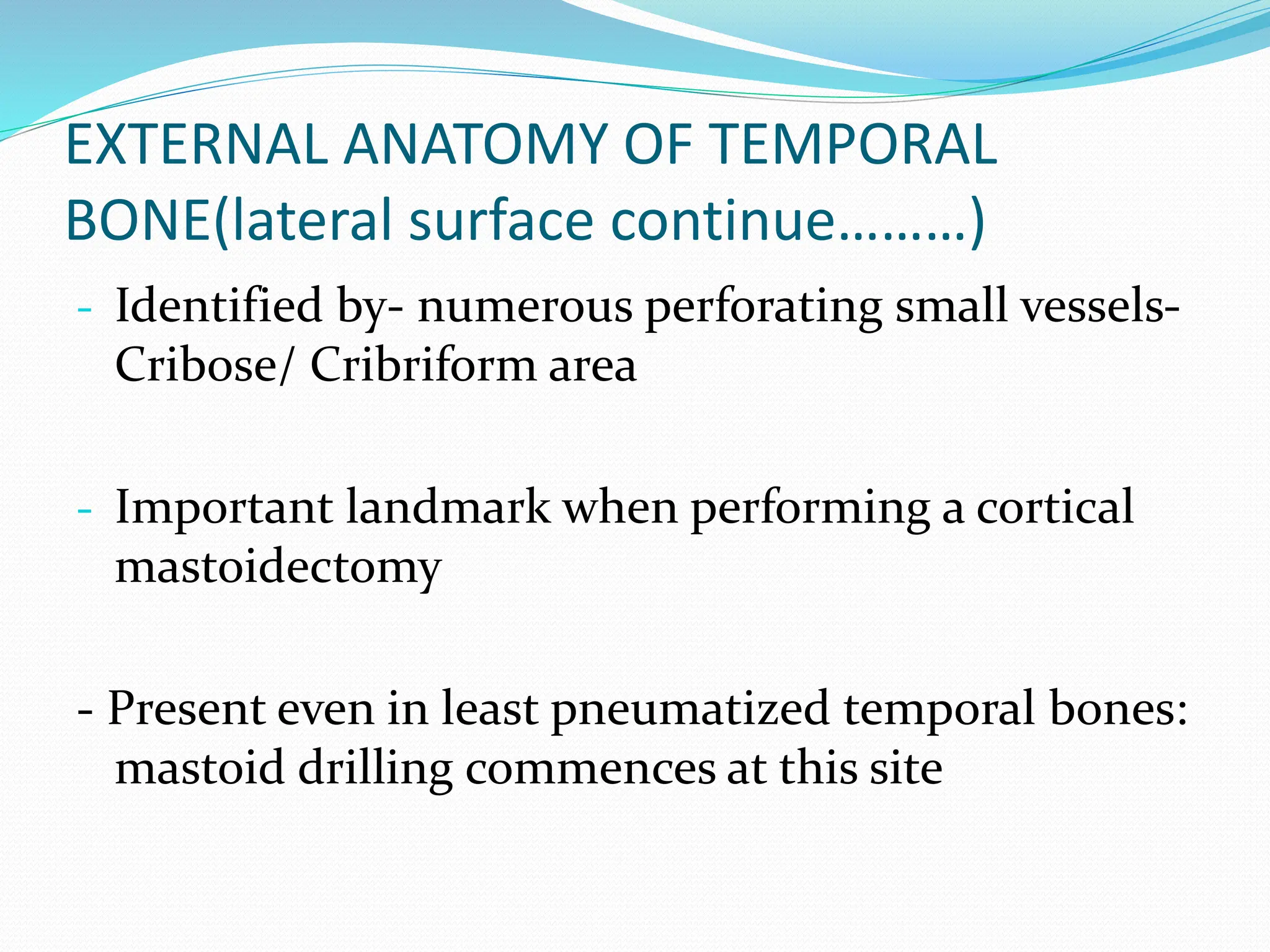 Temporal bone anatomy and surgical significancepptx | PPTX | Death ...