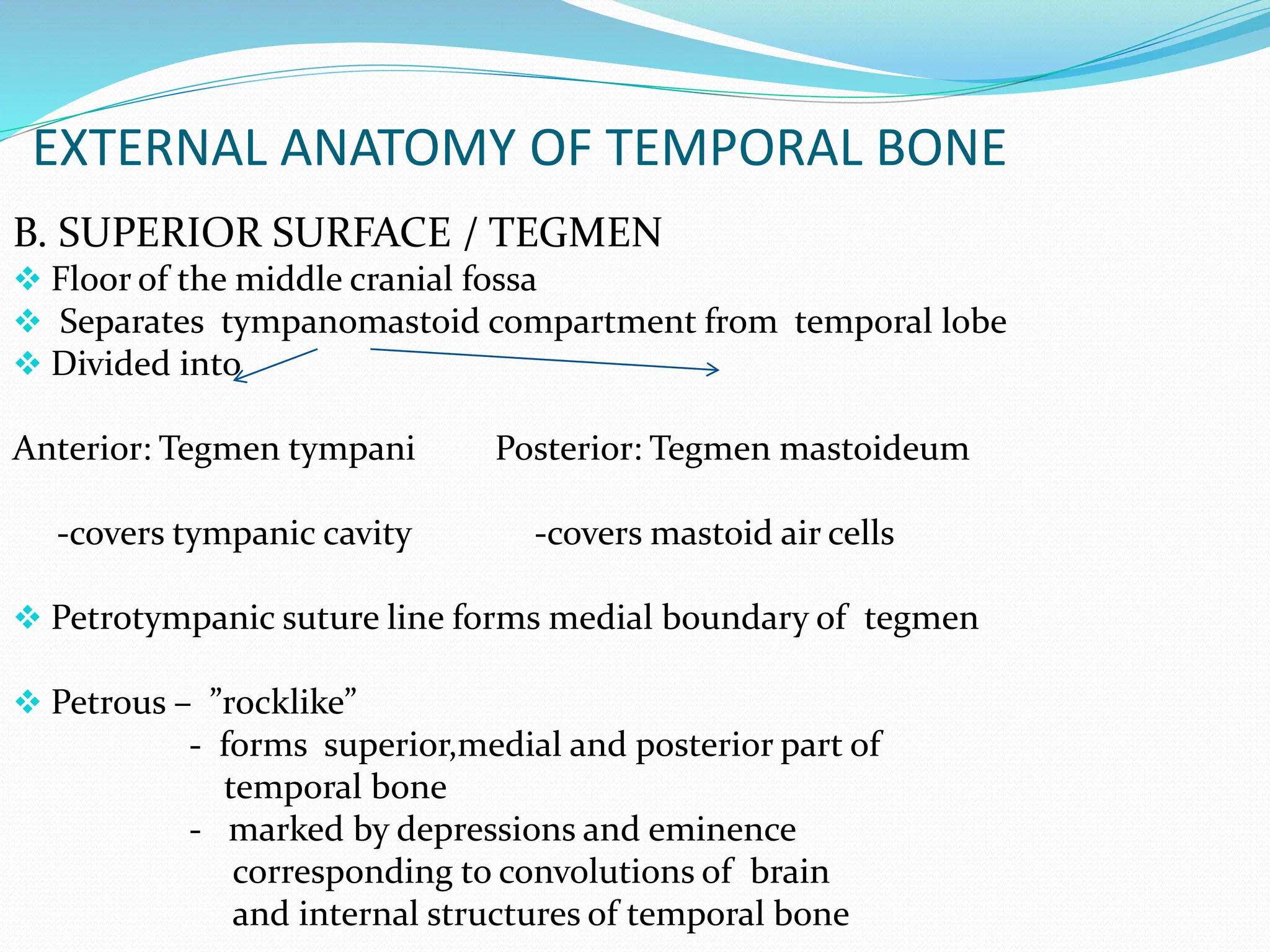 Temporal bone anatomy and surgical significancepptx | PPTX