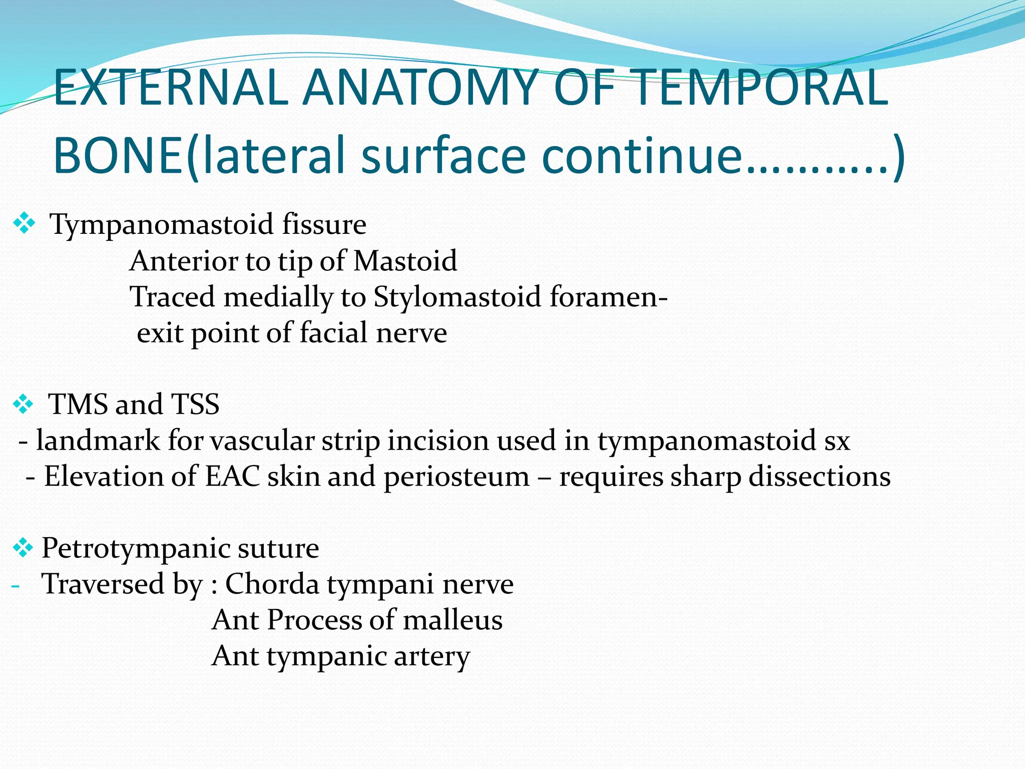 Temporal bone anatomy and surgical significancepptx | PPTX