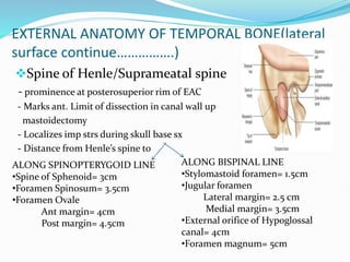 Temporal bone anatomy and surgical significancepptx | PPTX