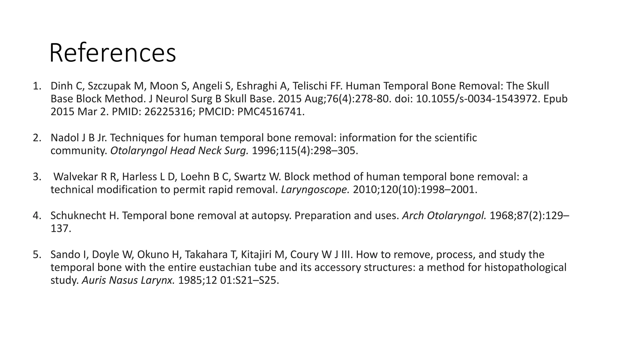 Temporal bone dissection | PPTX
