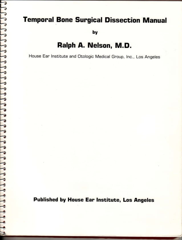 Temporal bone dissection (house) | PDF