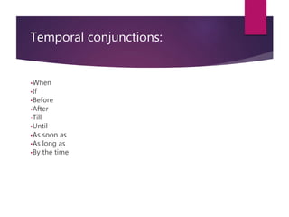 Temporal conjunctions | PPTX