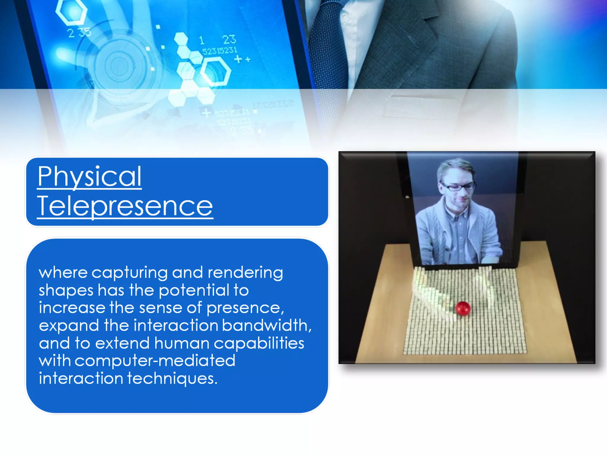 Tangible media ppt | POT | Computing | Technology & Computing