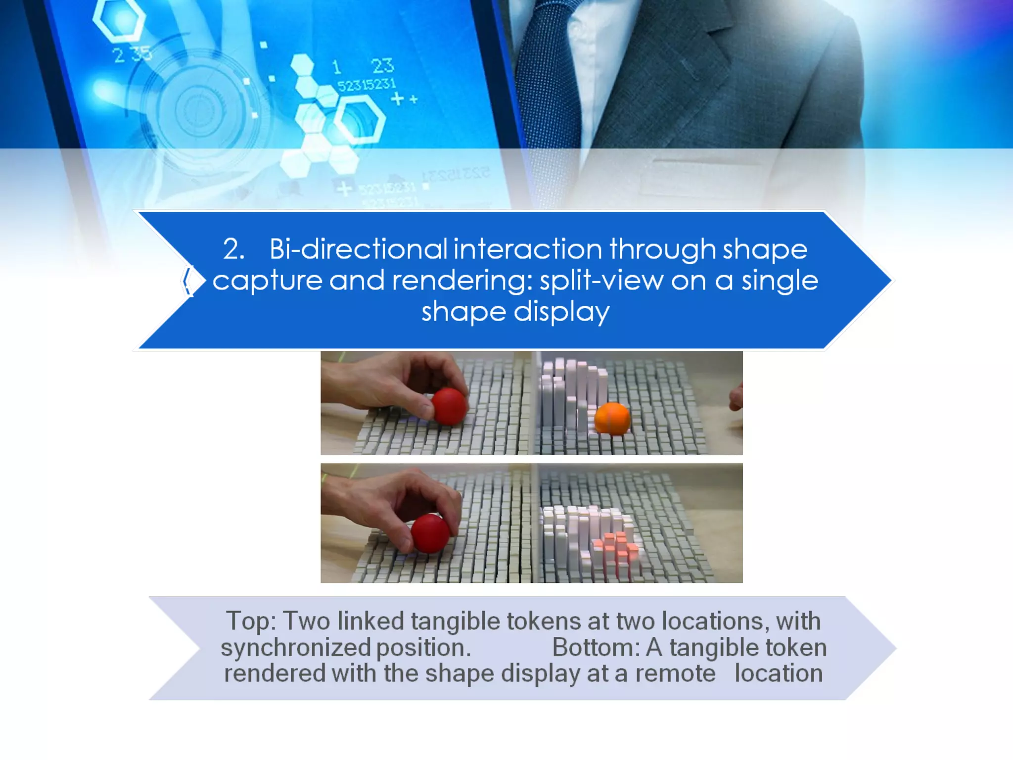 Tangible media ppt | POT | Computing | Technology & Computing