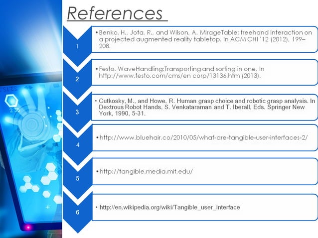 Tangible media ppt | POT | Computing | Technology & Computing