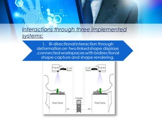 Tangible media ppt | POT | Computing | Technology & Computing