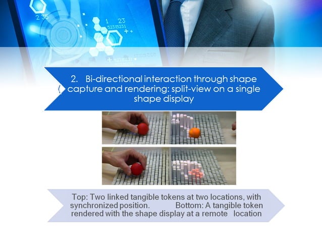 Tangible media ppt | POT | Computing | Technology & Computing