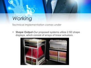 Tangible media ppt | POT | Computing | Technology & Computing