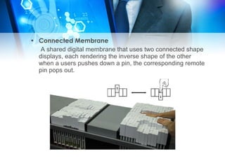 Tangible media ppt | POT | Computing | Technology & Computing