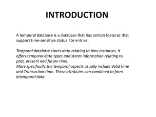 Temporal database | PPTX