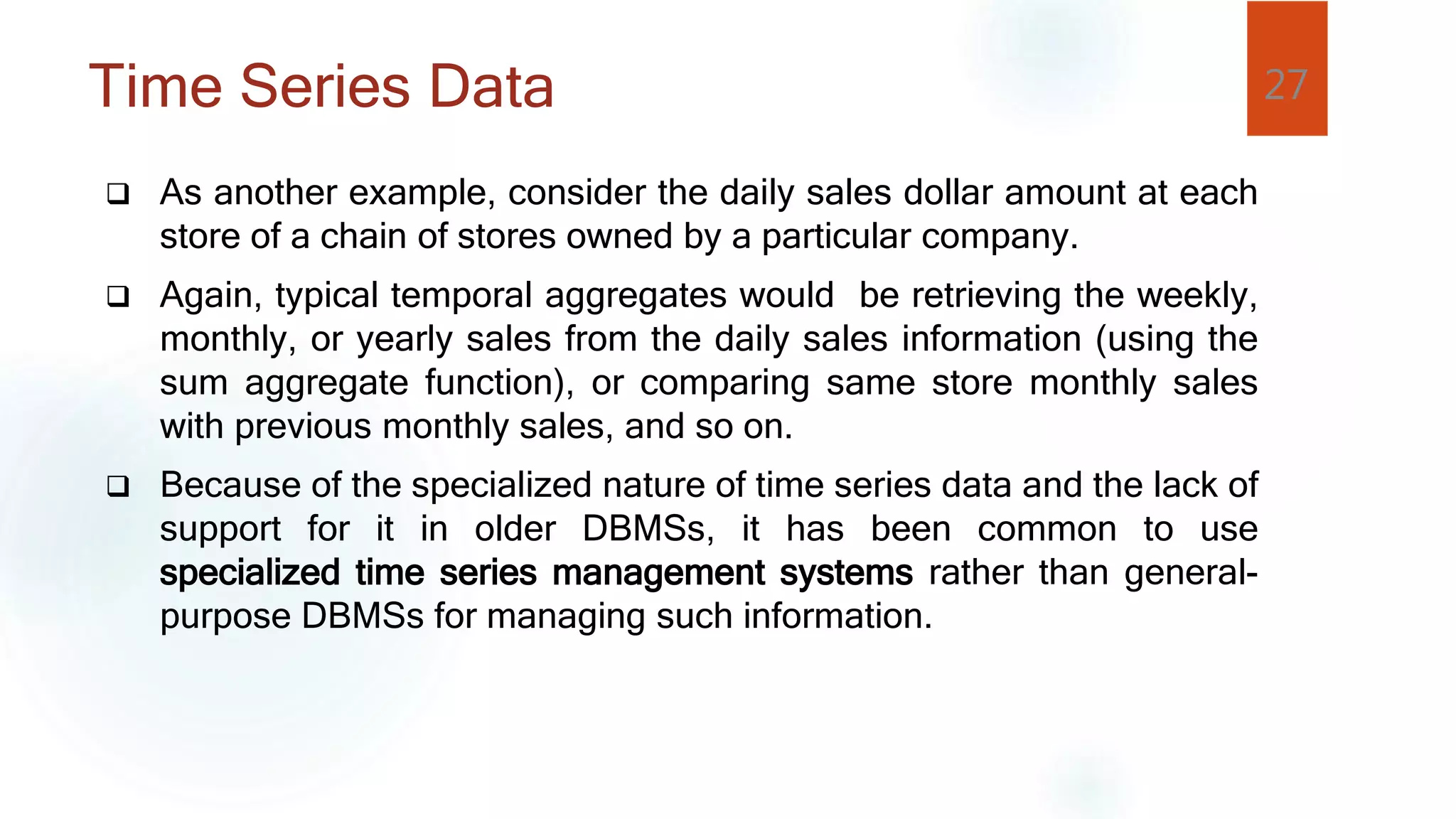Temporal Databases Pptx Databases Computer Software And Applications