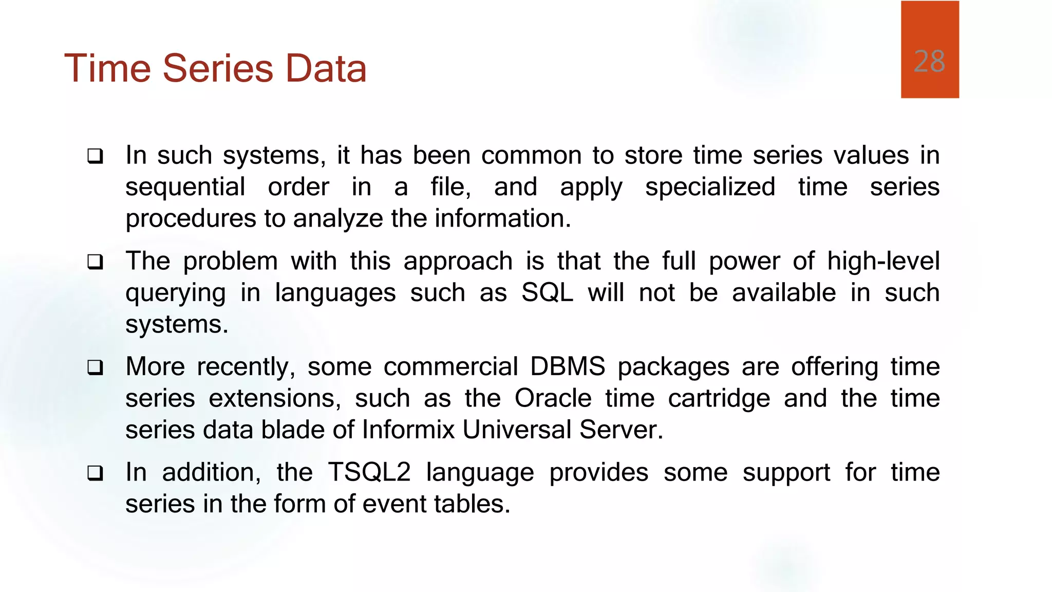 Temporal Databases Pptx Databases Computer Software And Applications
