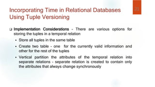 Temporal databases | PPTX